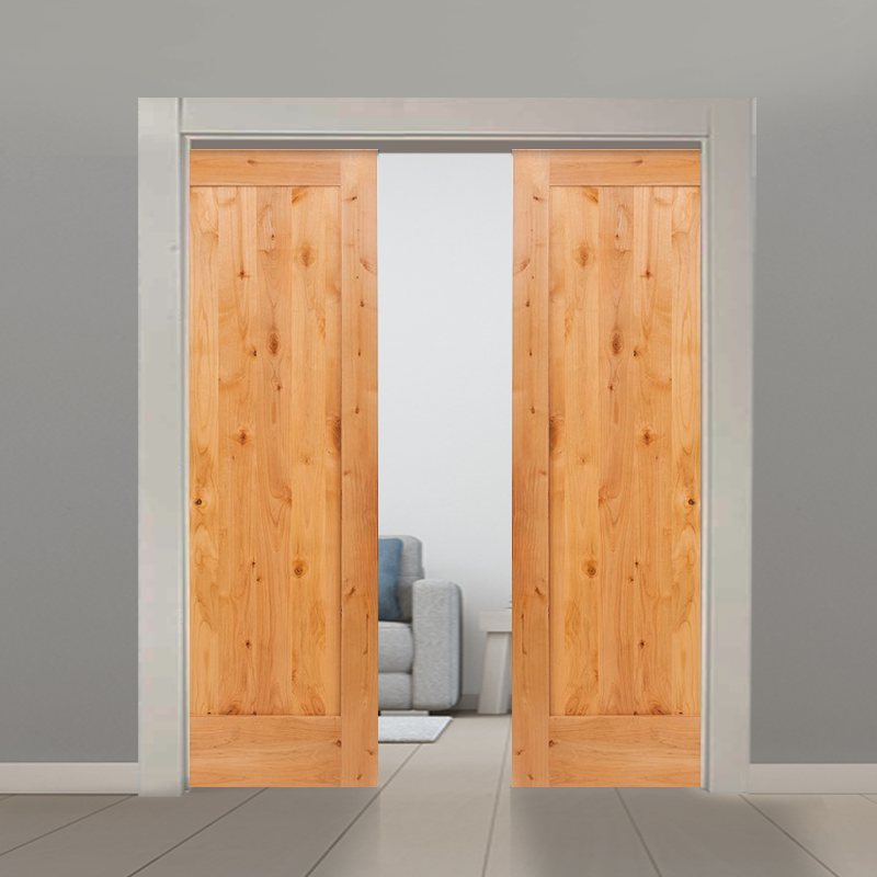 Bayside Converging Pocket Doors - Rustica Custom Doors