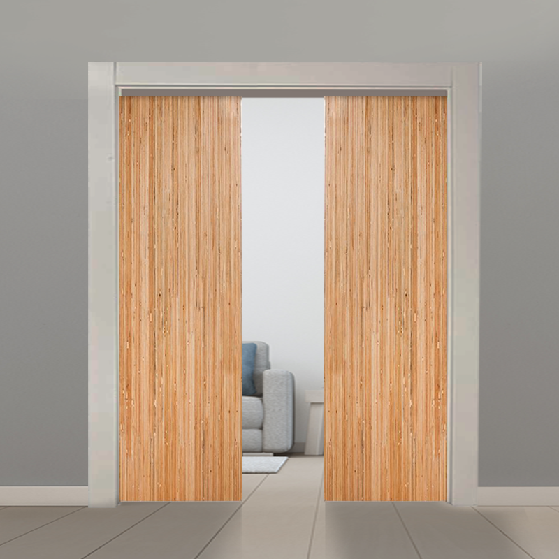 Bryce Double Converging Pocket Doors - Rustica Custom Doors