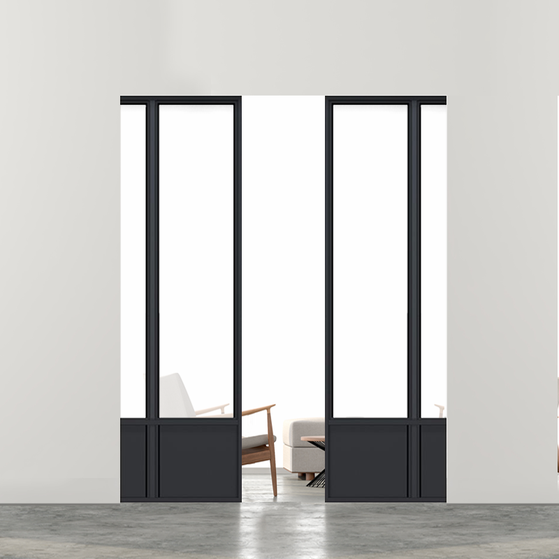 Canter Double Converging Pocket Doors - Rustica Custom Doors