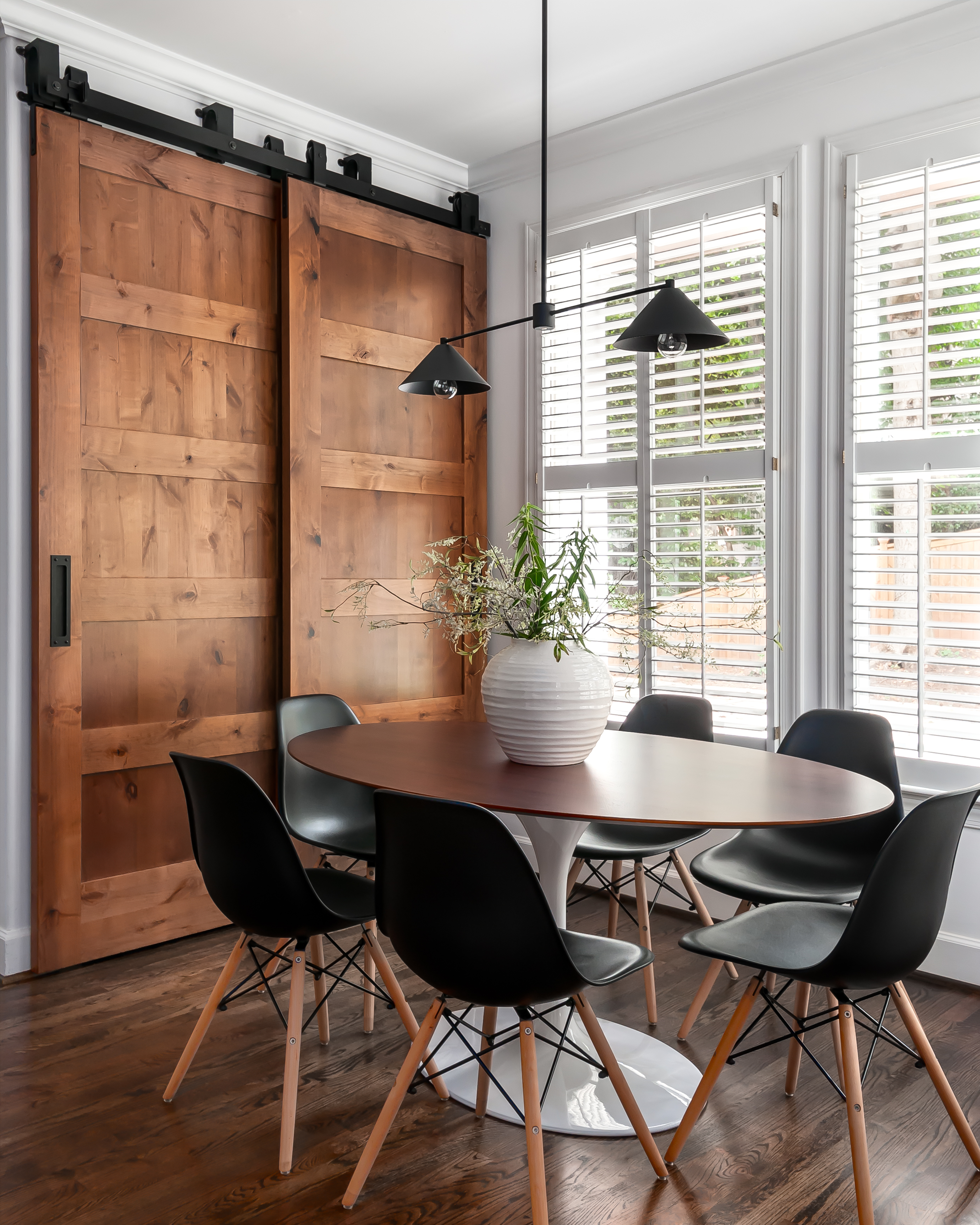 Five Panel Bypassing Barn Doors - Rustica Custom Doors