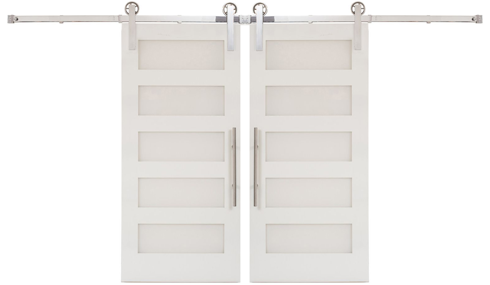 Five Panel Double Barn Door - Rustica Custom Doors